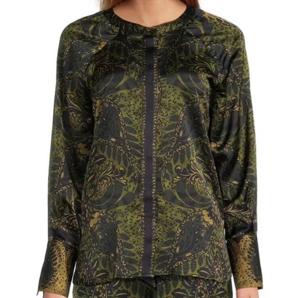 ANTONIO MELANI | Tops | Antonio Melaninoah Satin Banded Neck ...